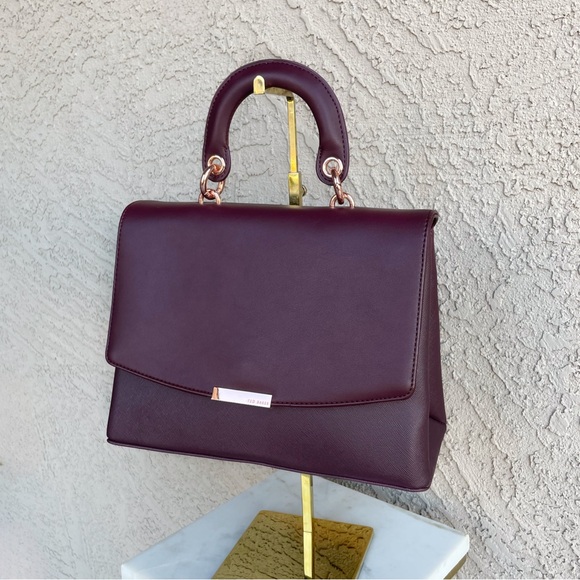 Ted Baker | Bags | Ted Baker Nwt Mulberry Plum Wine Faux Leather Keiira ...